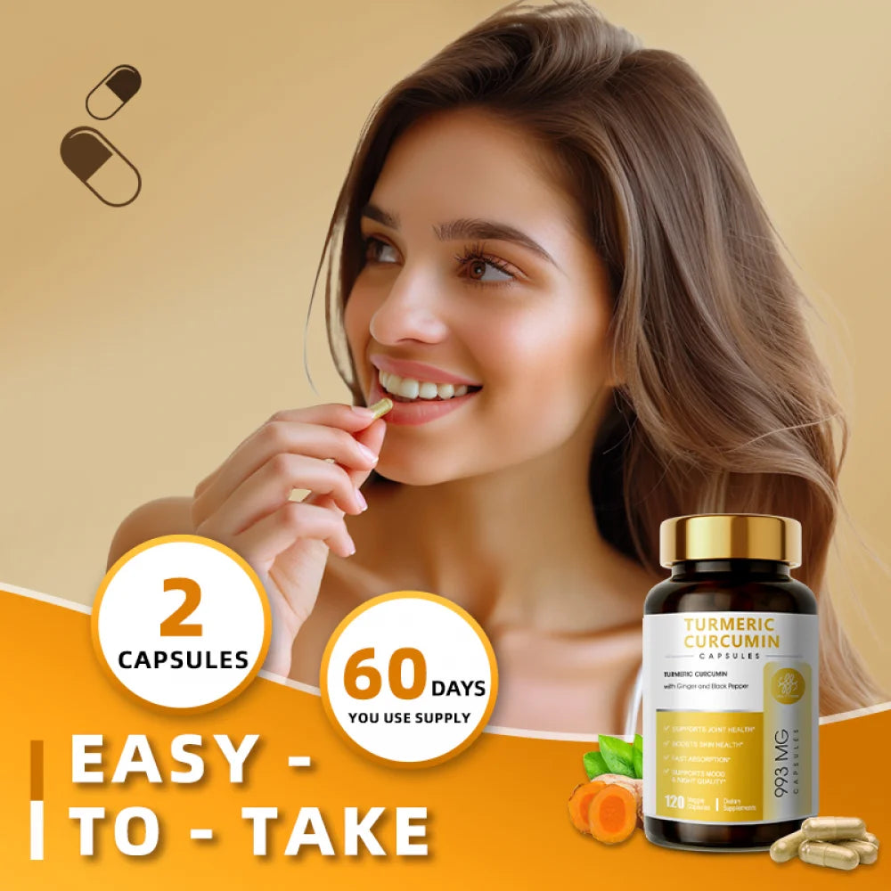 Turmeric Curcumin with Black Pepper Extract - High Absorption Ultra Po ...
